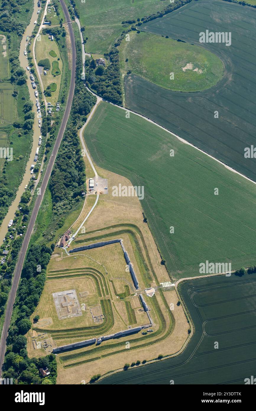 Richborough Roman fort and amphitheatre, Kent, 2022 Stock Photo - Alamy