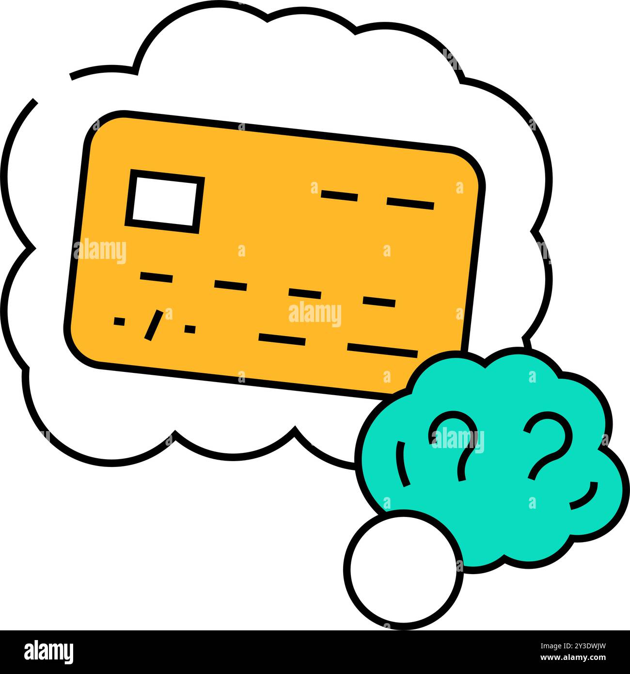 lost card bank payment icon color illustration Stock Vector Image & Art ...