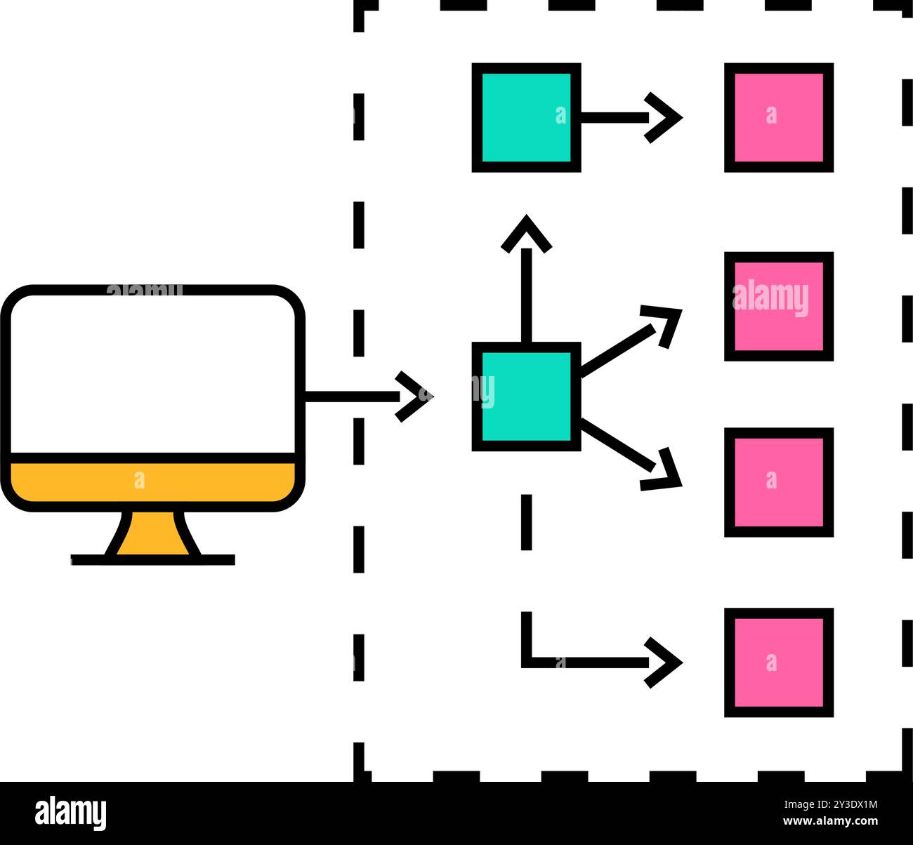 Serverless Architecture Software Icon Color Illustration Stock Vector Image And Art Alamy