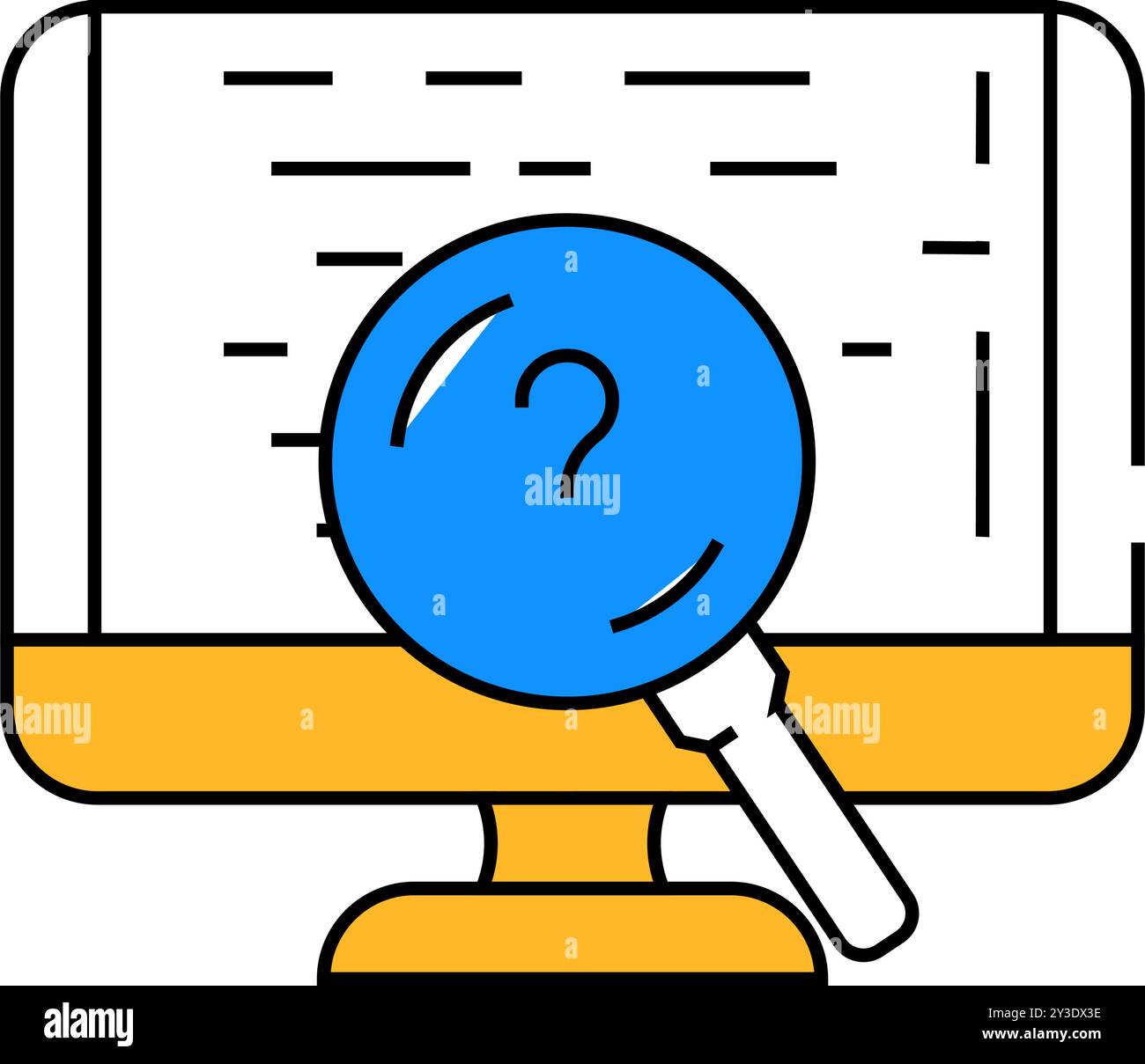 code review software icon color illustration Stock Vector Image & Art ...