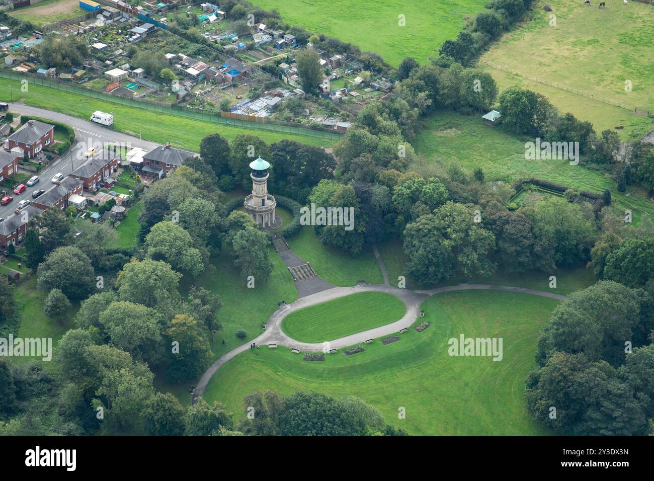 Observation tower in Locke Park, erected in memory of Phoebe Locke ...