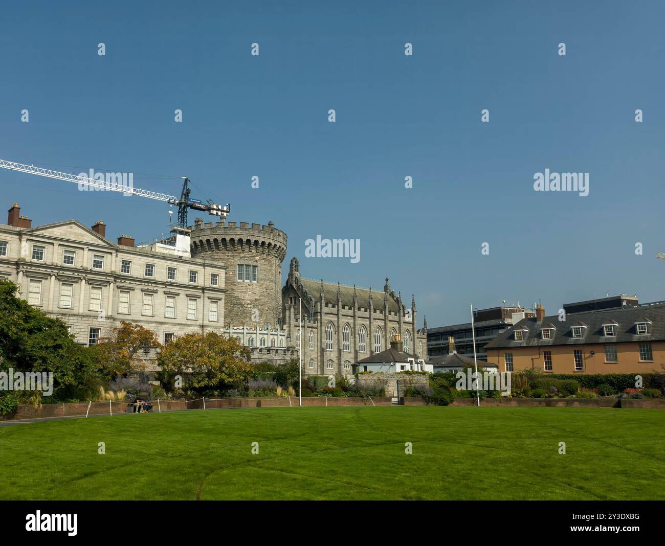 The historic Dublin Castle in the centre of Dublin, Ireland Stock Photo ...