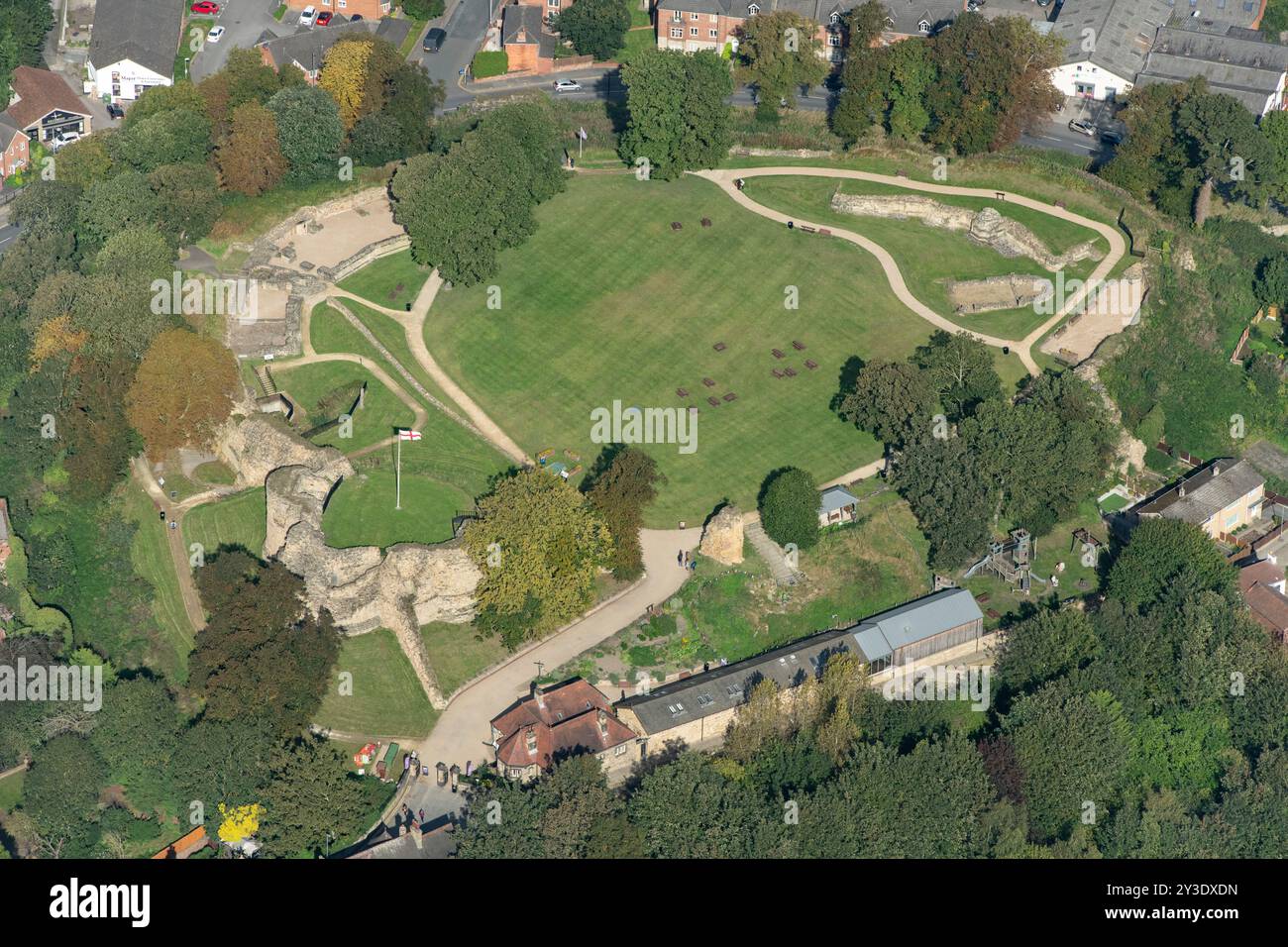 Aerial view pontefract west yorkshire hi-res stock photography and ...