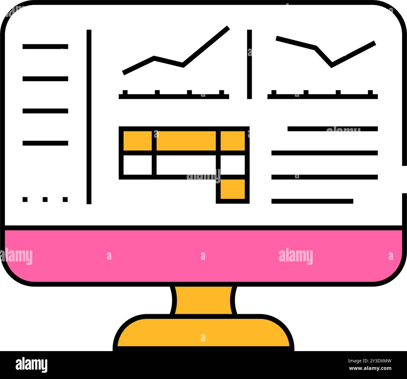 accounting software icon color illustration Stock Vector Image & Art ...