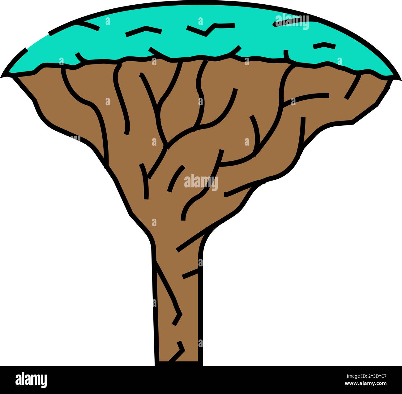 dragon blood tree icon color illustration Stock Vector Image & Art - Alamy