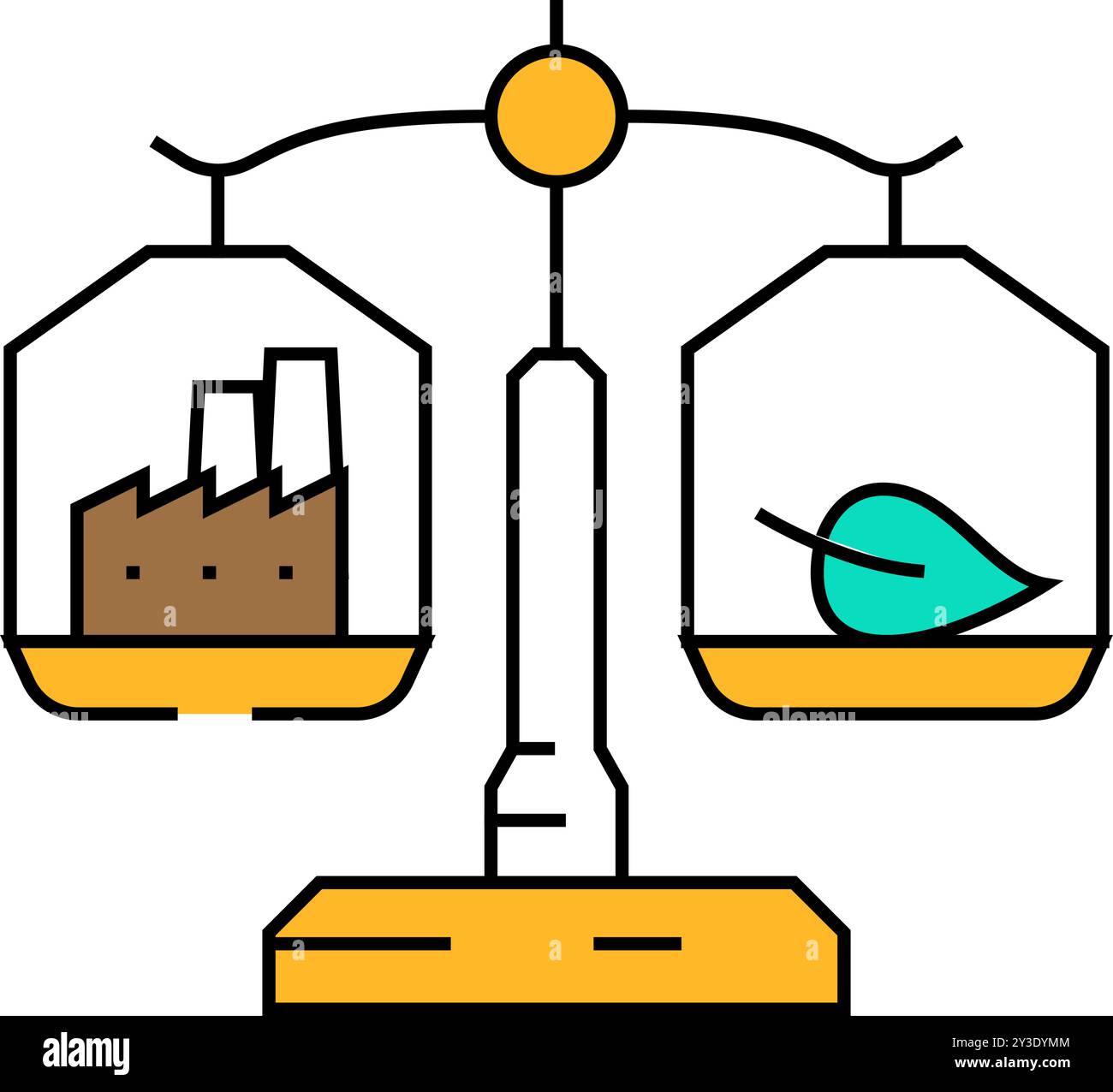 environmental compliance icon color illustration Stock Vector Image ...