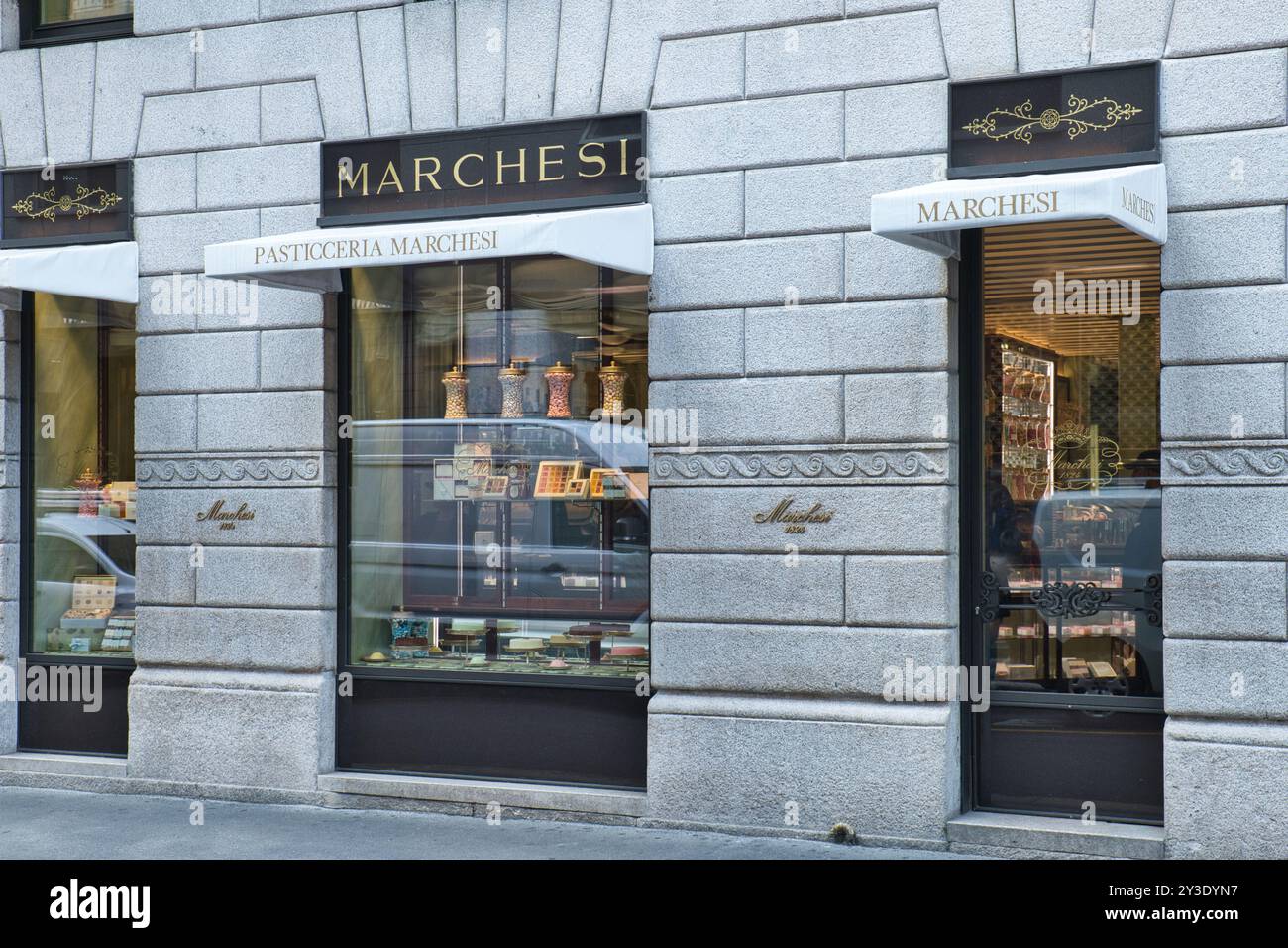 Marchesi bar patisserie store shop in Via Montenapoleone Milano Italy ...