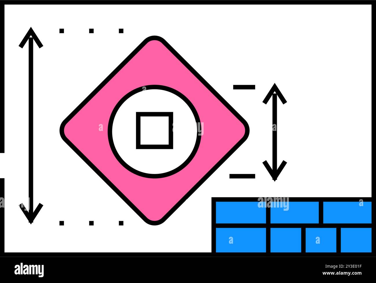 2d drafting architectural drafter icon color illustration Stock Vector ...