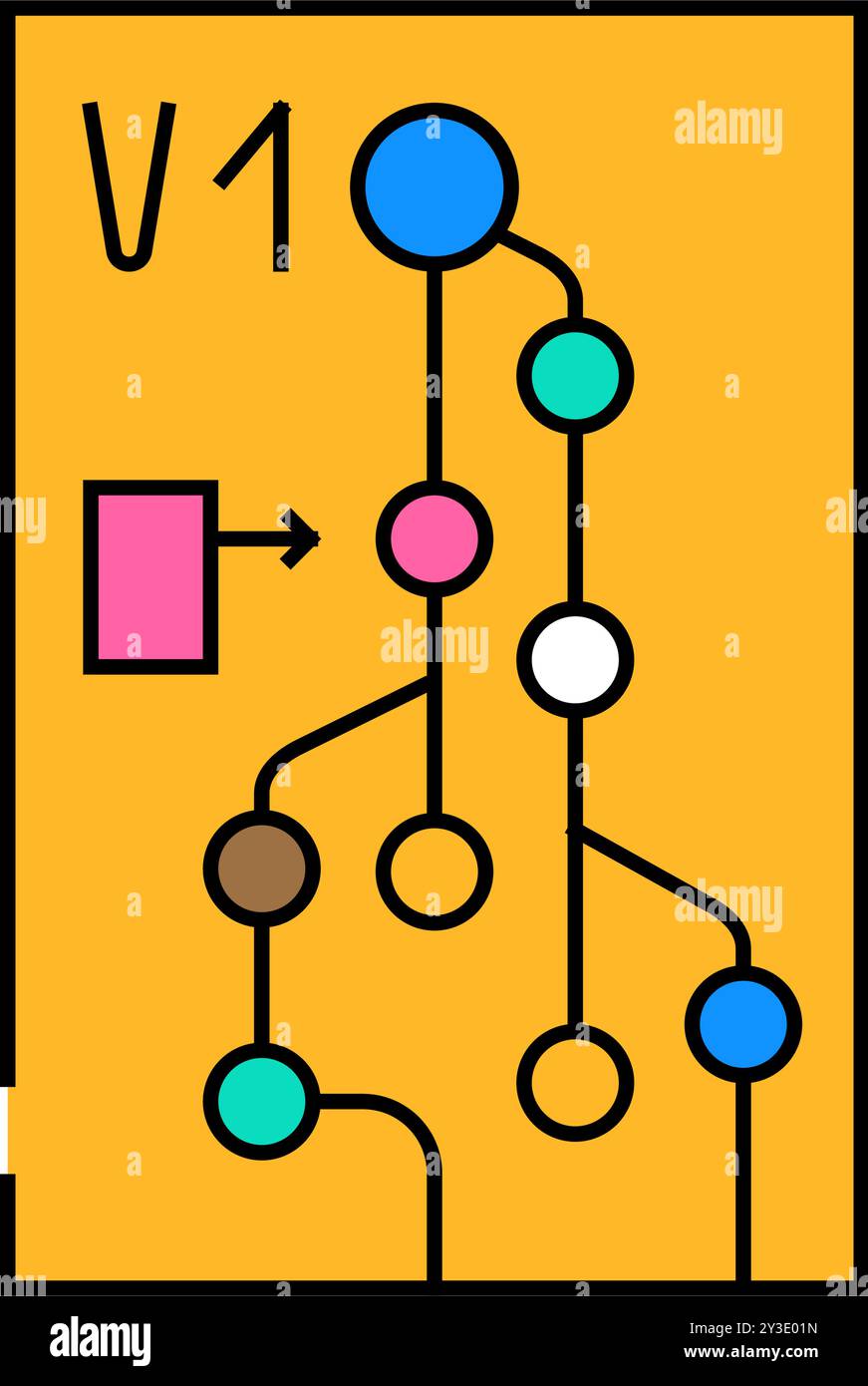 Version Control Technical Writer Icon Color Illustration Stock Vector Image And Art Alamy