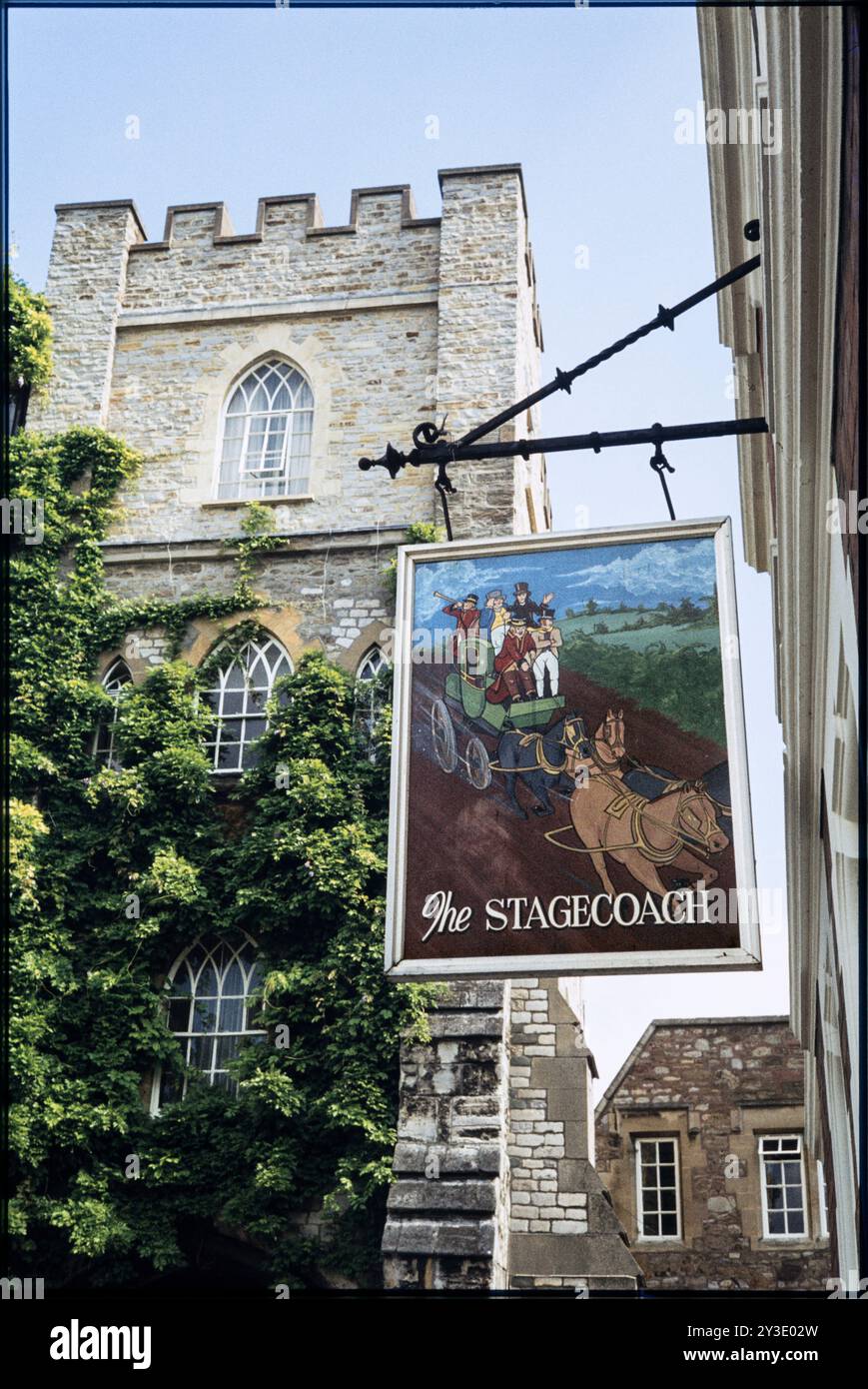 Inn sign of the Stagecoach Public House, Castle Green, Taunton ...