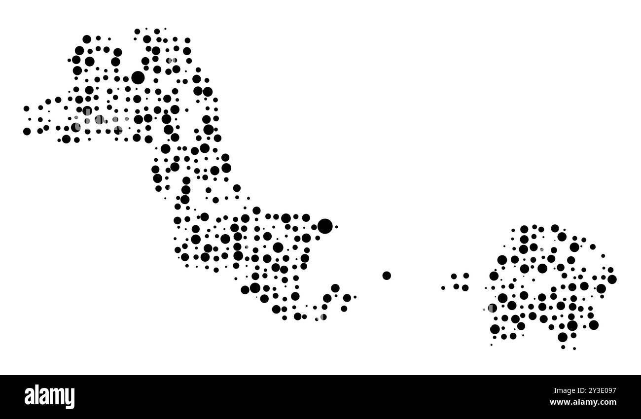 Symbol Map of the Province Bangka-Belitung (Indonesia) showing the ...