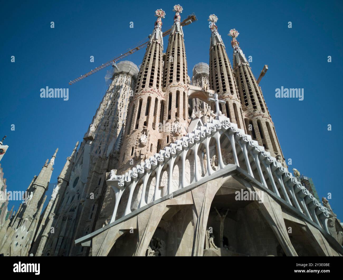 The Sagrada Familia Basilica, the unfinished Catholic Church designed ...