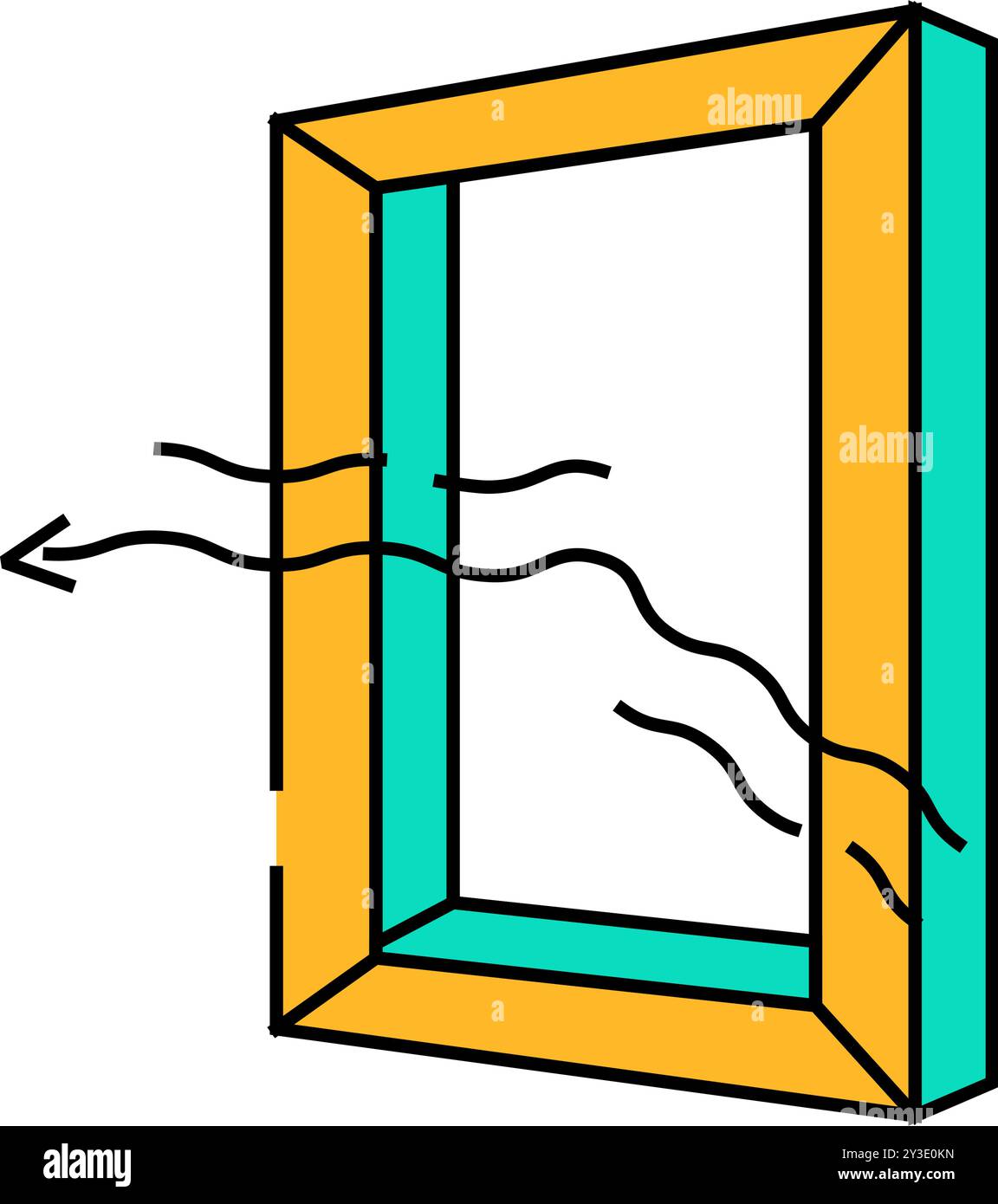 windows energy efficient icon color illustration Stock Vector Image ...