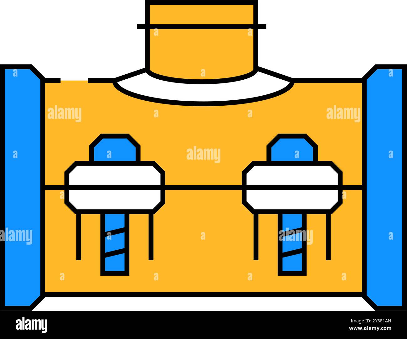 Tube steel production color Stock Vector Images - Alamy