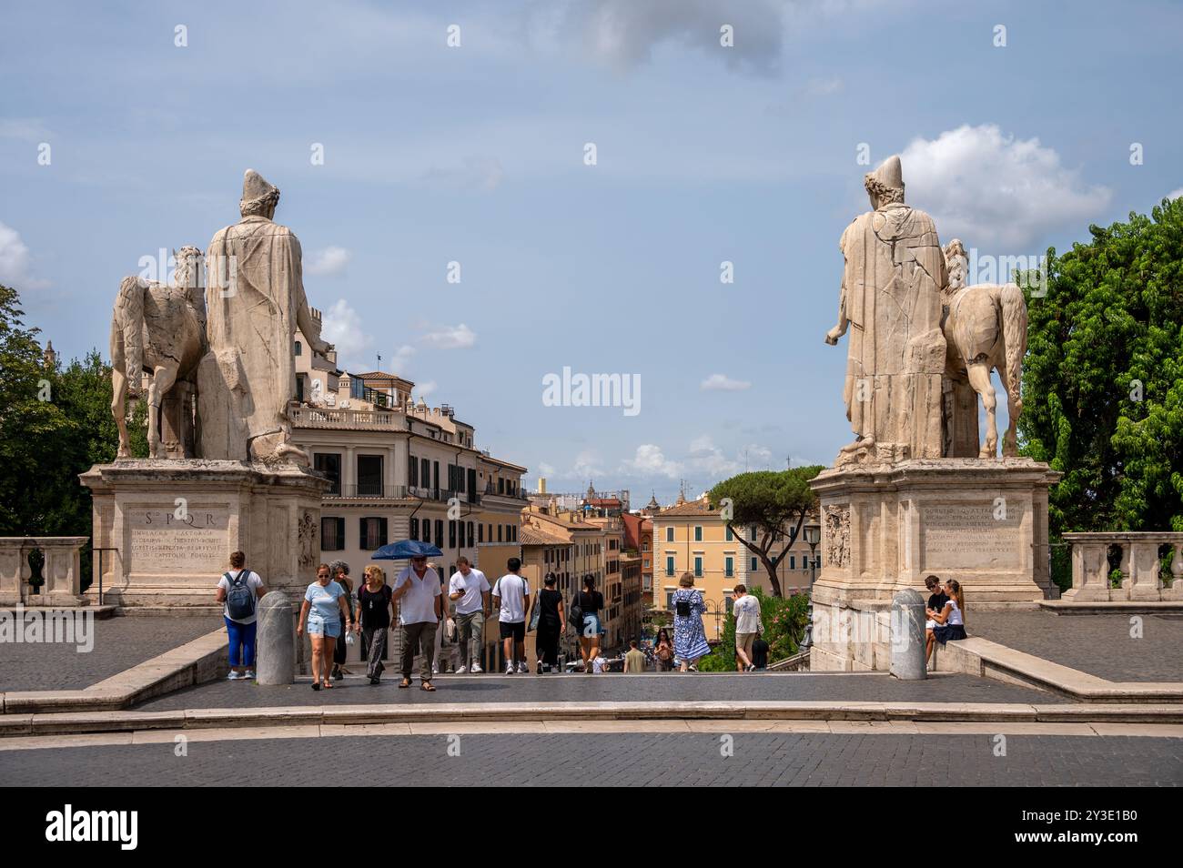 Rome, Italy - August 18, 2024: Cordonata capitolina leading from Piazza ...