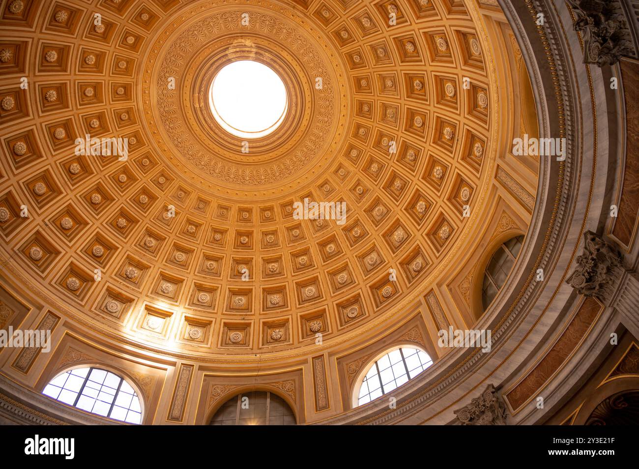 Vatican City: August 12, 2024: The Round Hall at the Vatican Museum ...