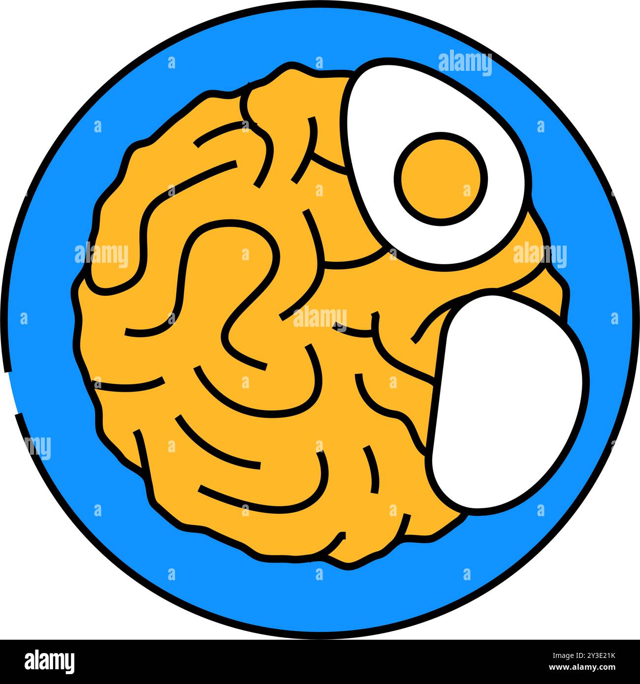 ramyeon noodles korean cuisine icon color illustration Stock Vector ...