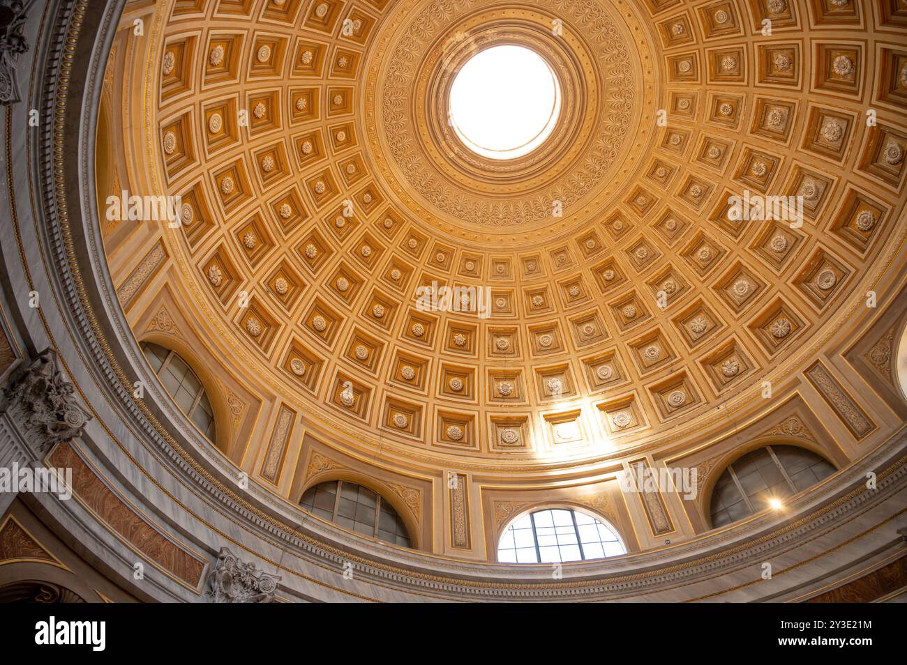 Vatican City: August 12, 2024: The Round Hall at the Vatican Museum ...
