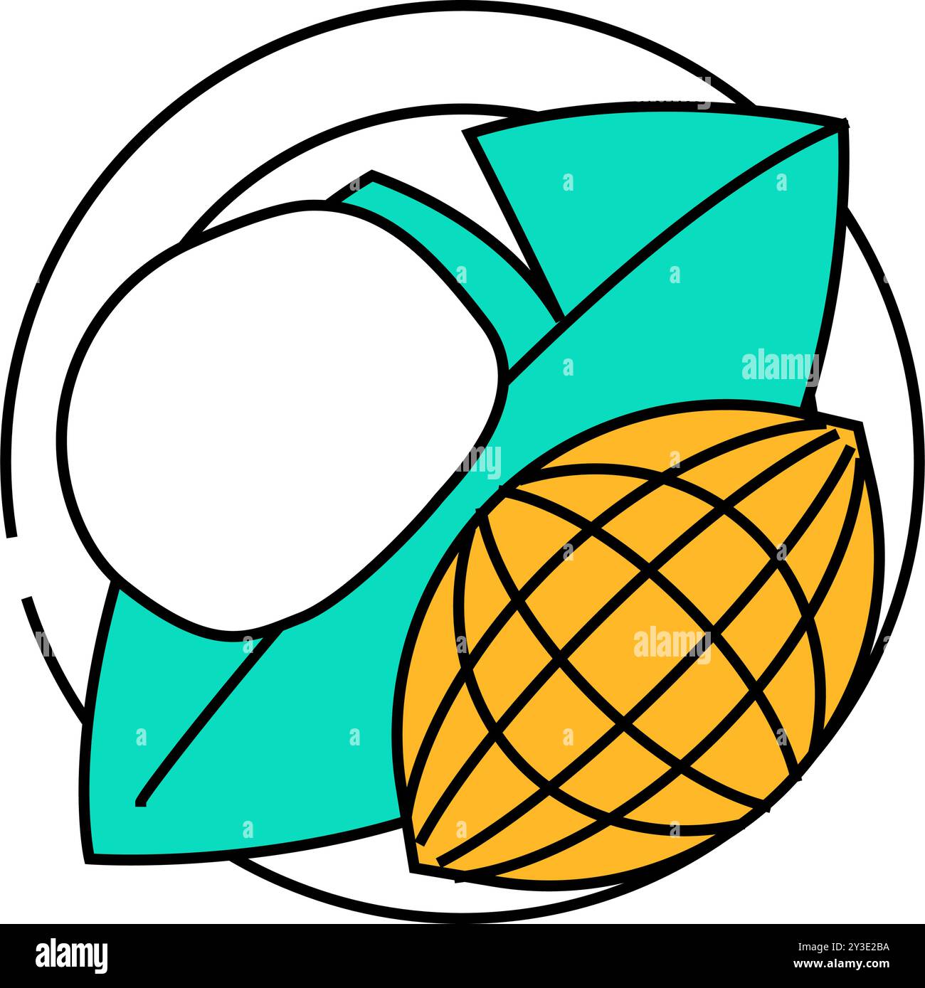 mango sticky rice thai cuisine icon color illustration Stock Vector ...