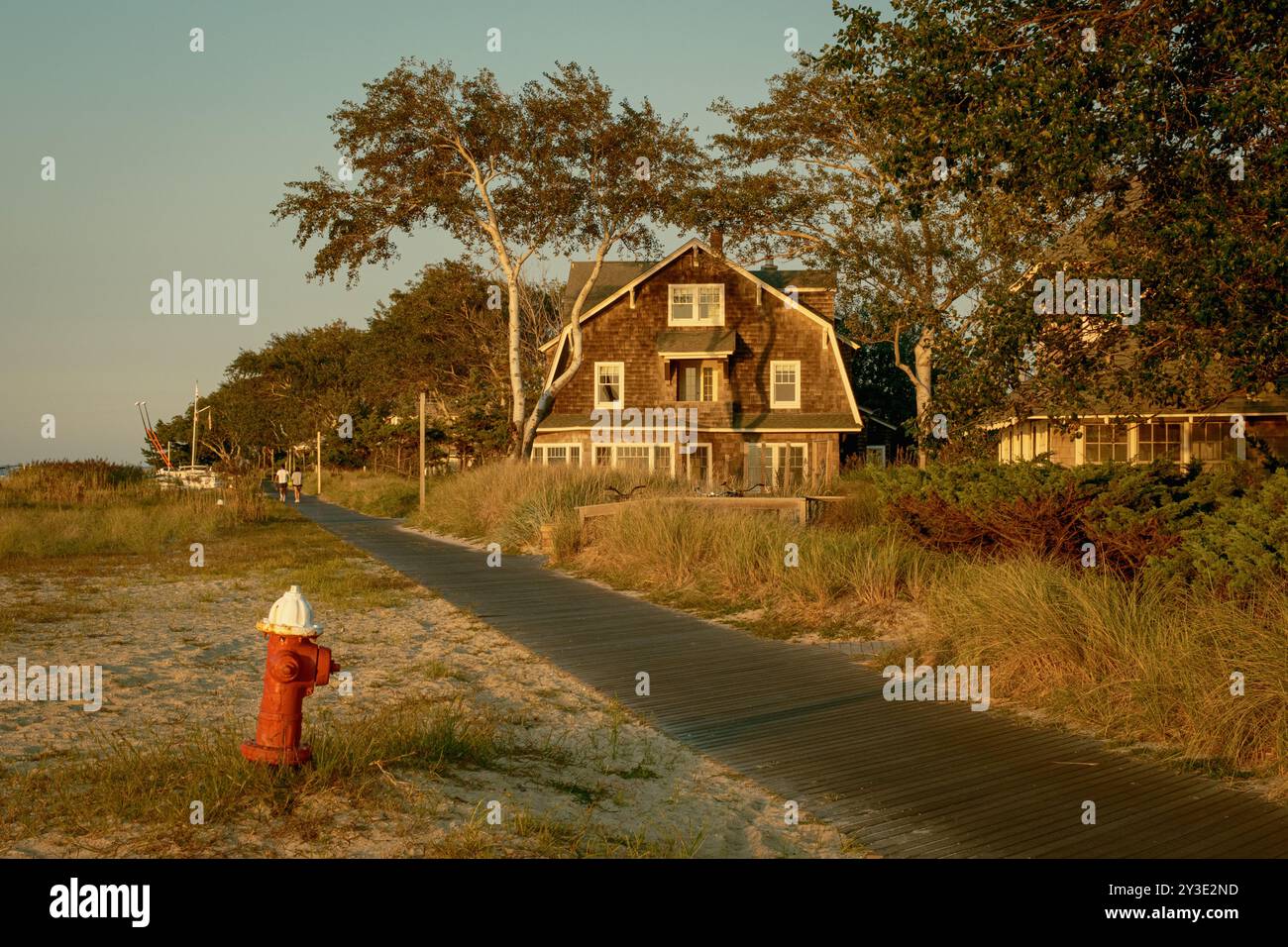 House and walkway in Saltaire, Fire Island, New York Stock Photo - Alamy