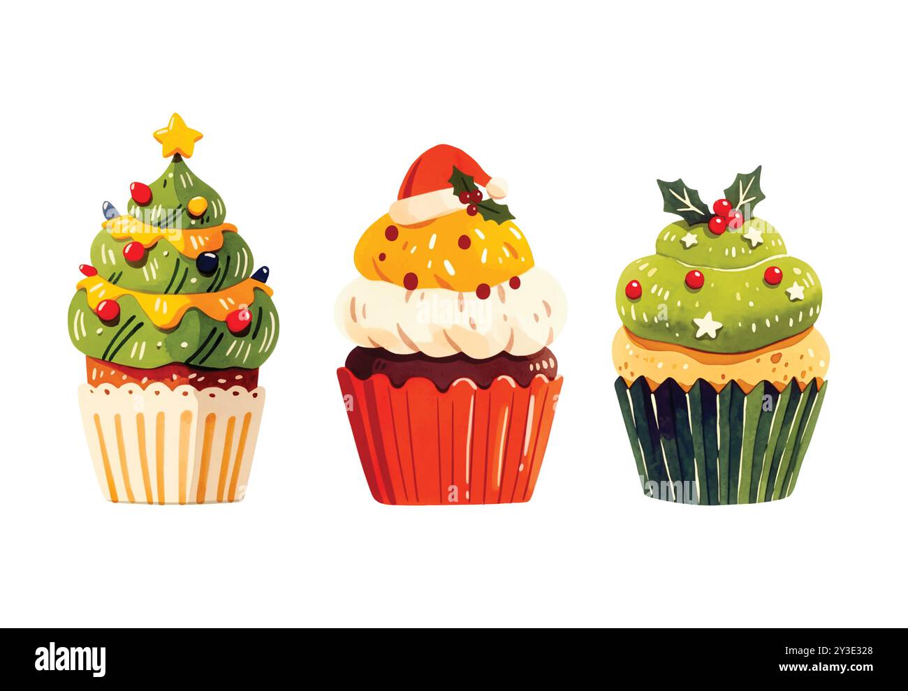 Christmas Cupcake Clipart