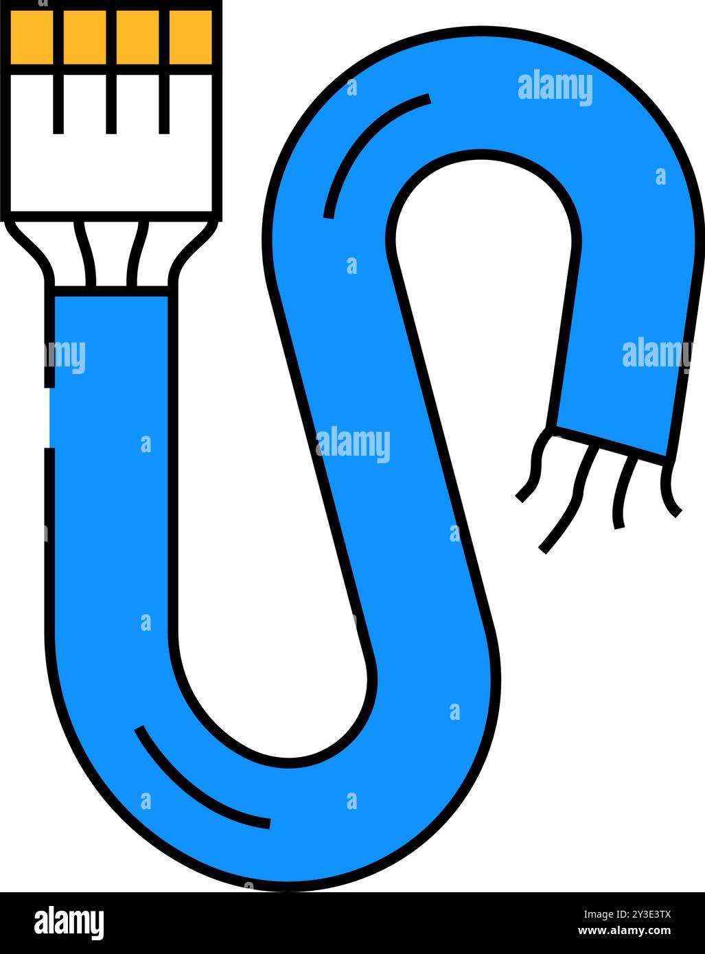 cable wiring electronics icon color illustration Stock Vector Image ...