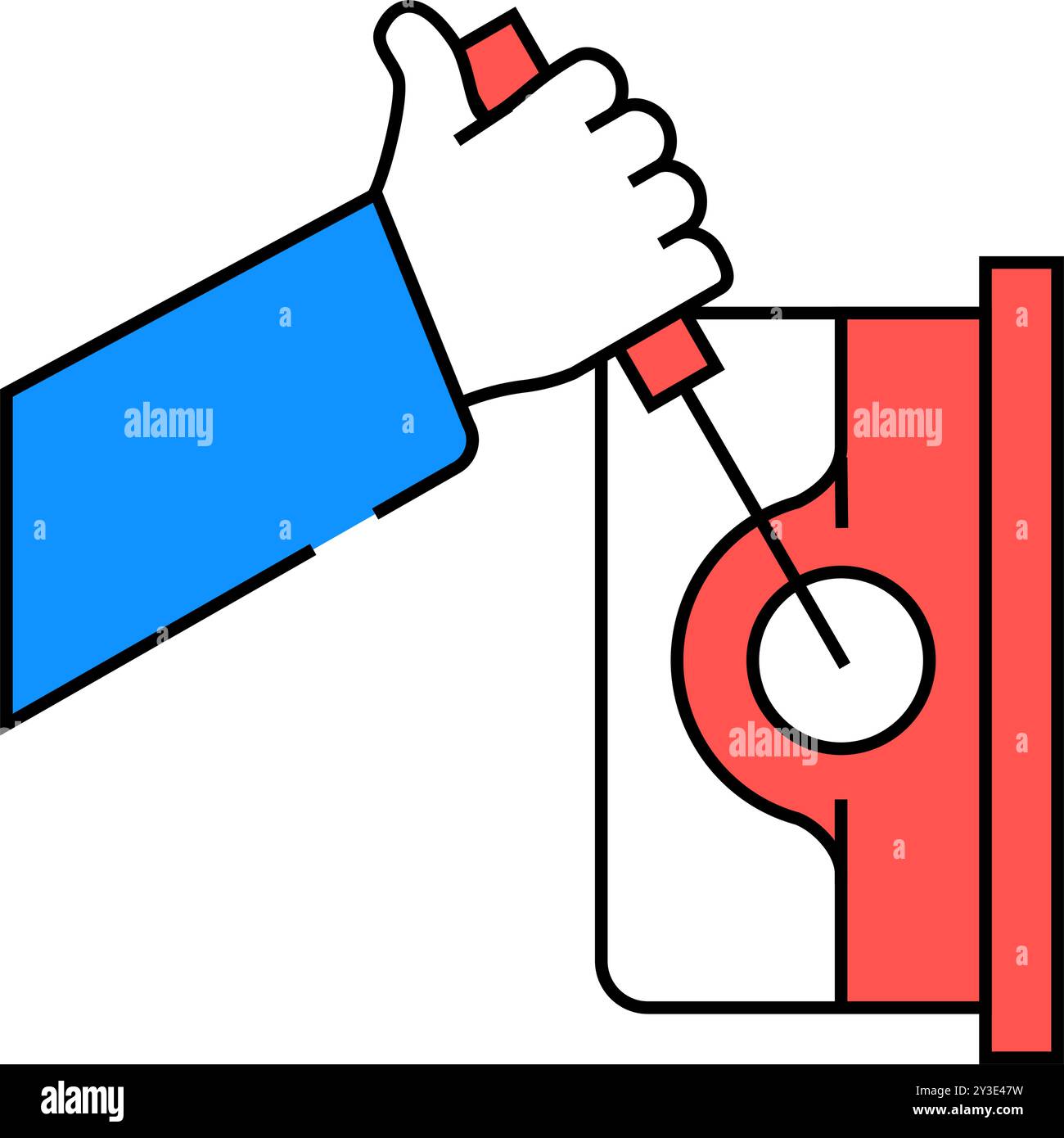 emergency response electric icon color illustration Stock Vector Image ...