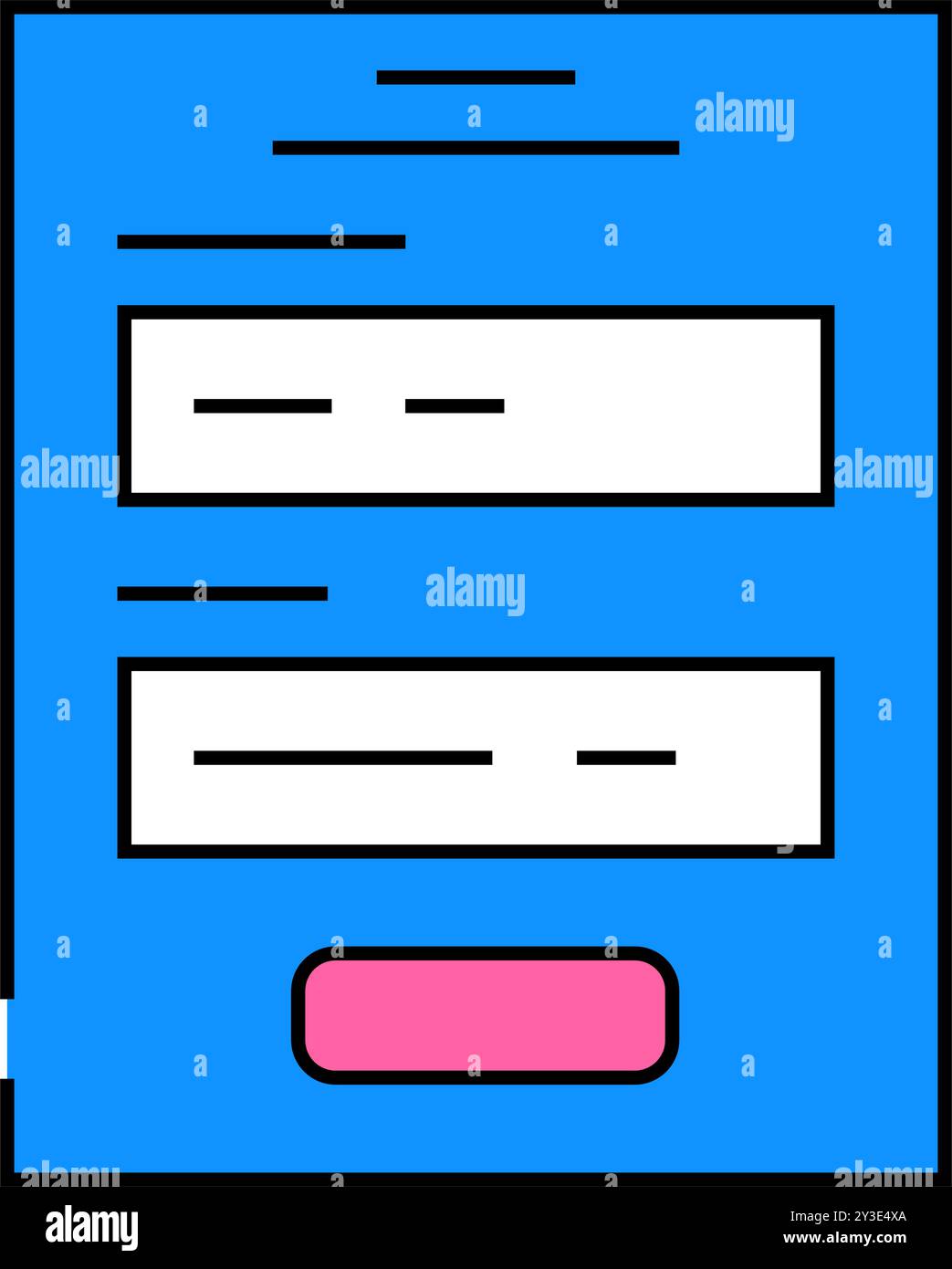 microcopy ux ui design icon color illustration Stock Vector Image & Art ...