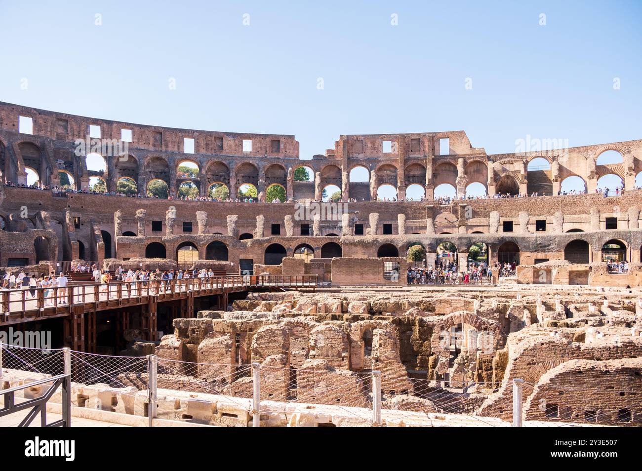 Rome, Italy - August 13, 2024: Large crowds inside the landmark ...