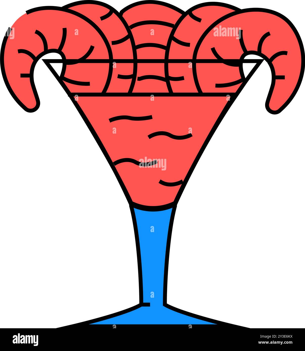 shrimp cocktail sea cuisine icon color illustration Stock Vector Image ...