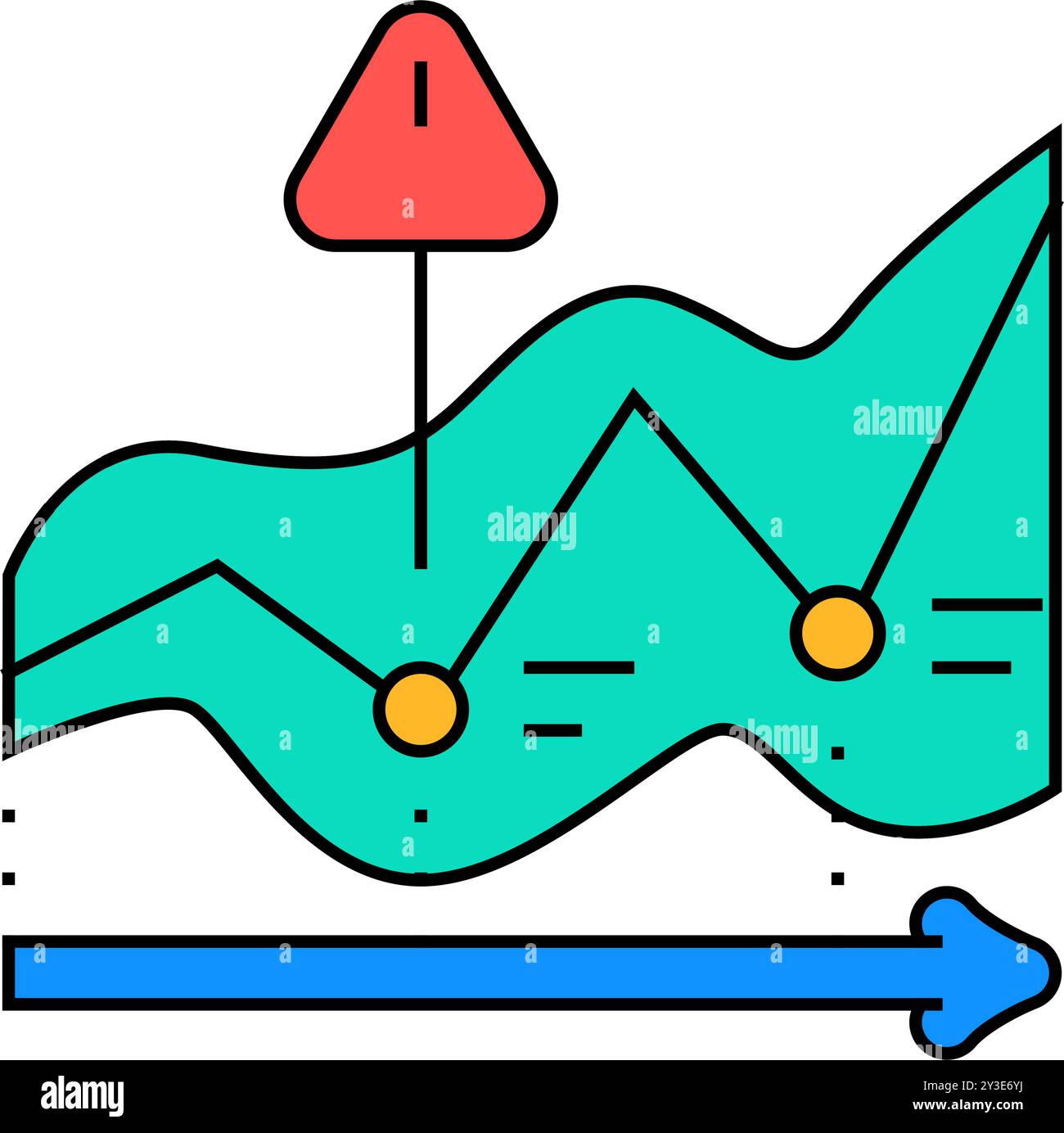 trends risk icon color illustration Stock Vector Image & Art - Alamy