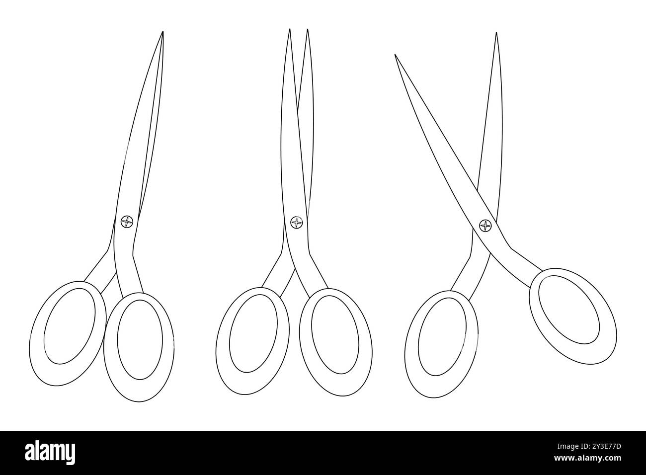 Simple black and white vector illustration of scissors, perfect for ...