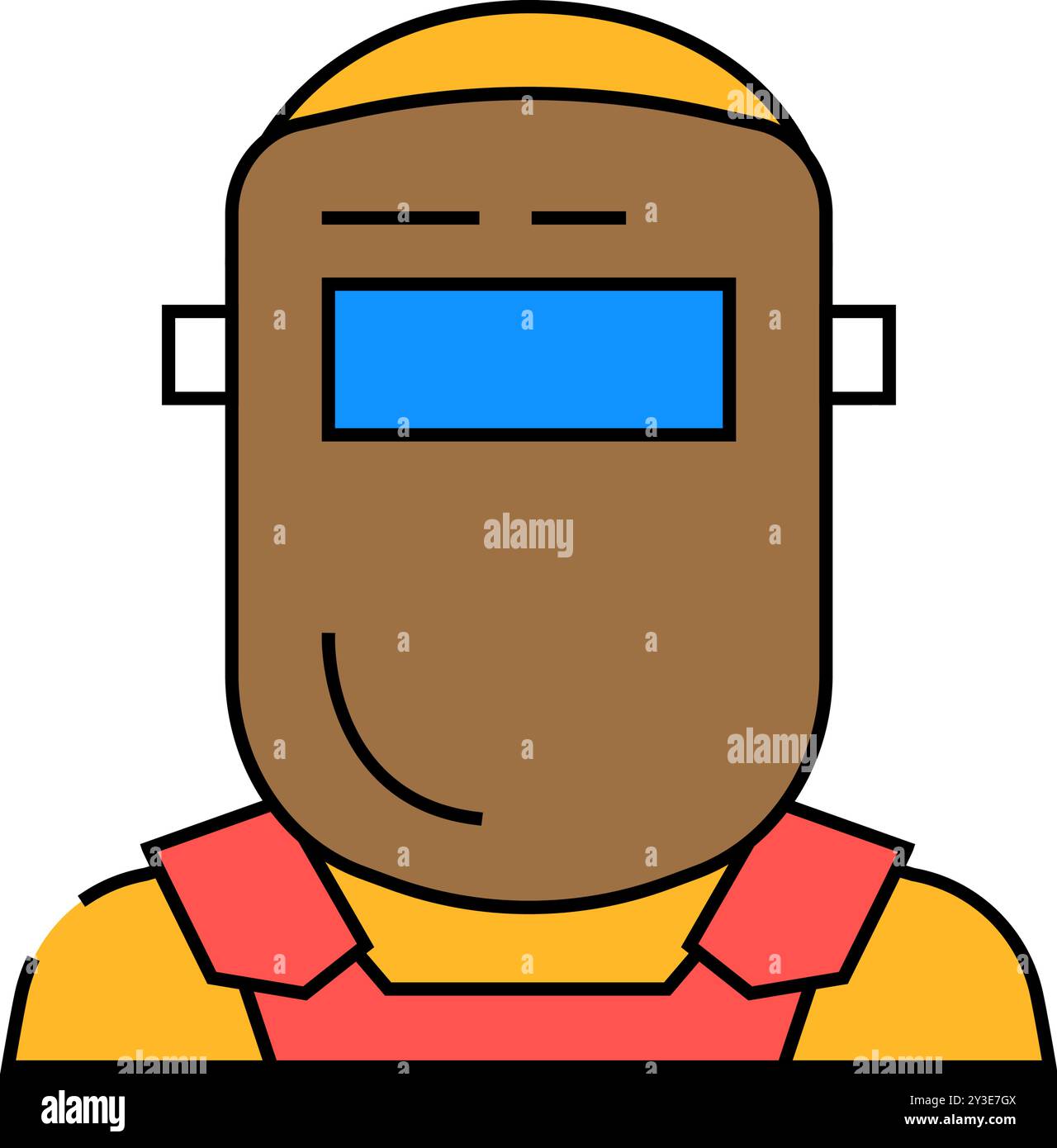 welding mask face icon color illustration Stock Vector Image & Art - Alamy