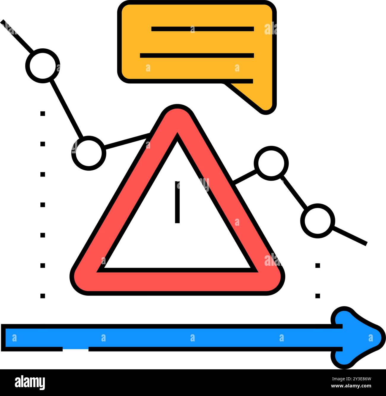 reduction risk icon color illustration Stock Vector Image & Art - Alamy