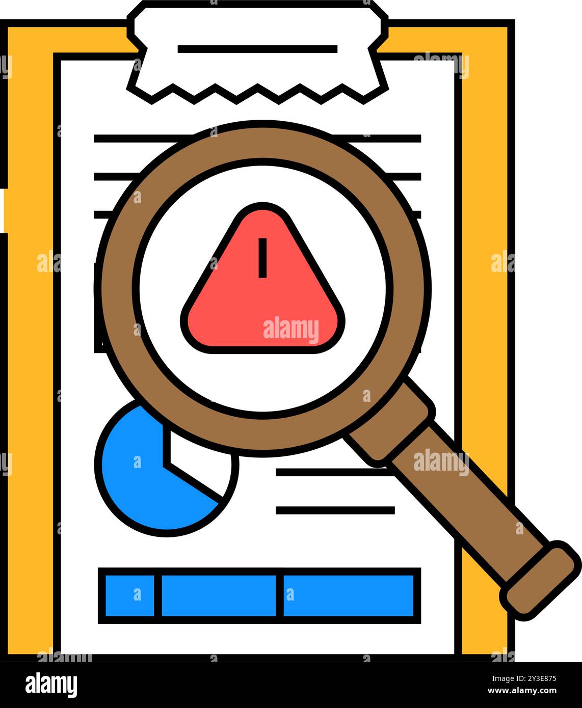 identification risk icon color illustration Stock Vector Image & Art ...