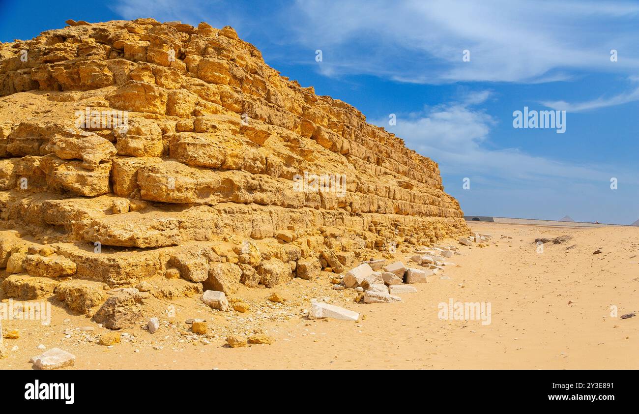Egypt, Saqqara South, king Shepseskaf tomb, the "mastaba el faraoun ...