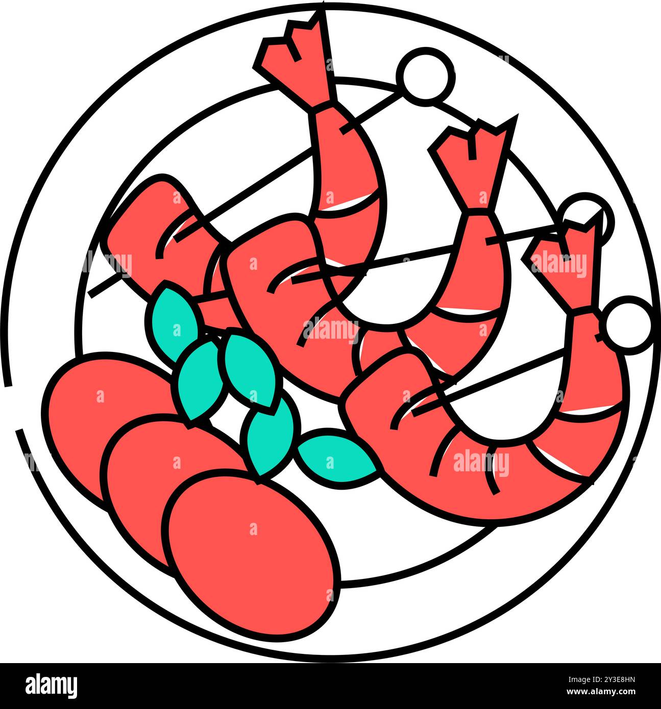 Top view spanish tapas Stock Vector Images - Alamy