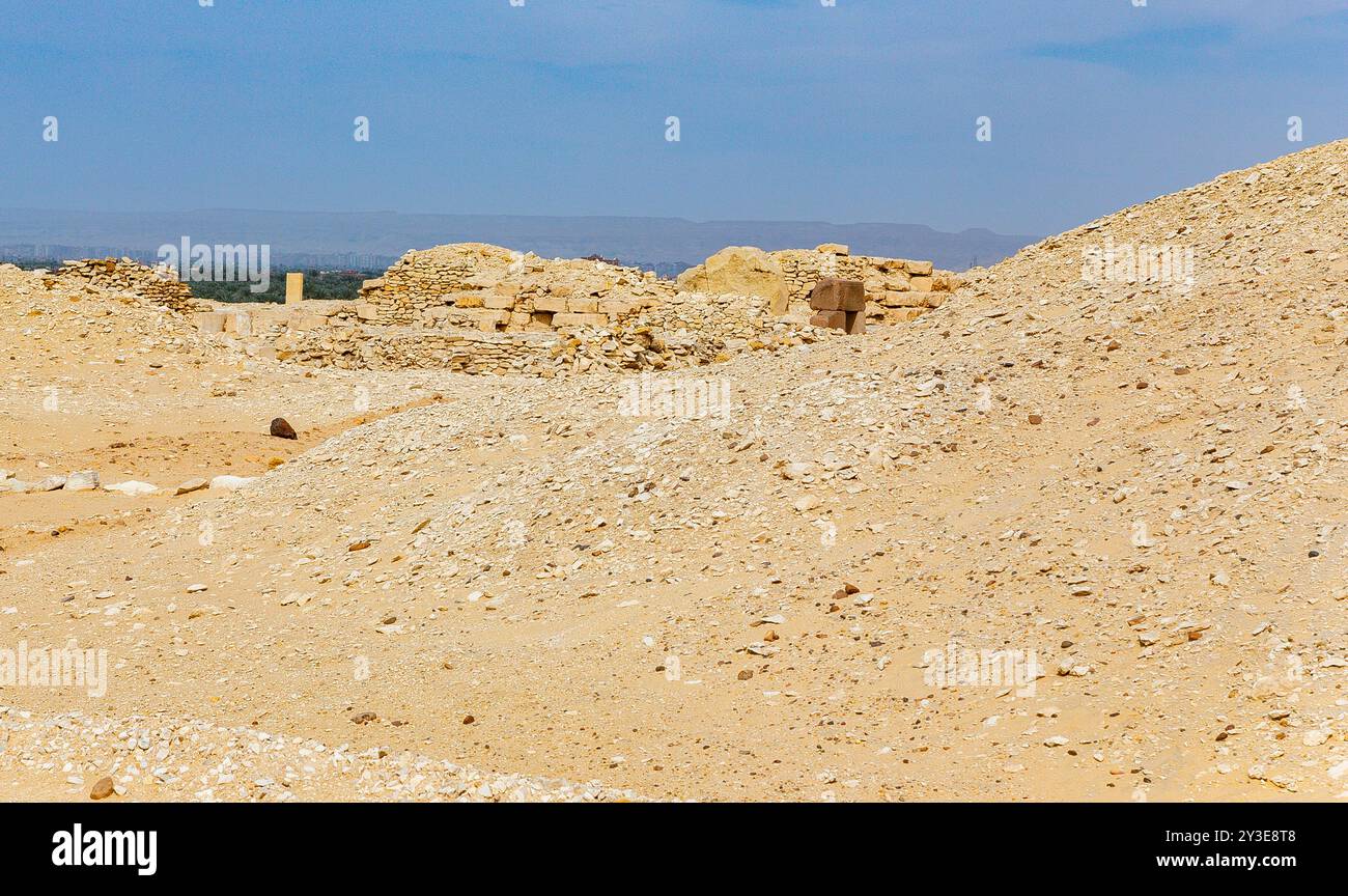 Egypt, Saqqara South, king Pepi II funeral complex, the pyramids of ...