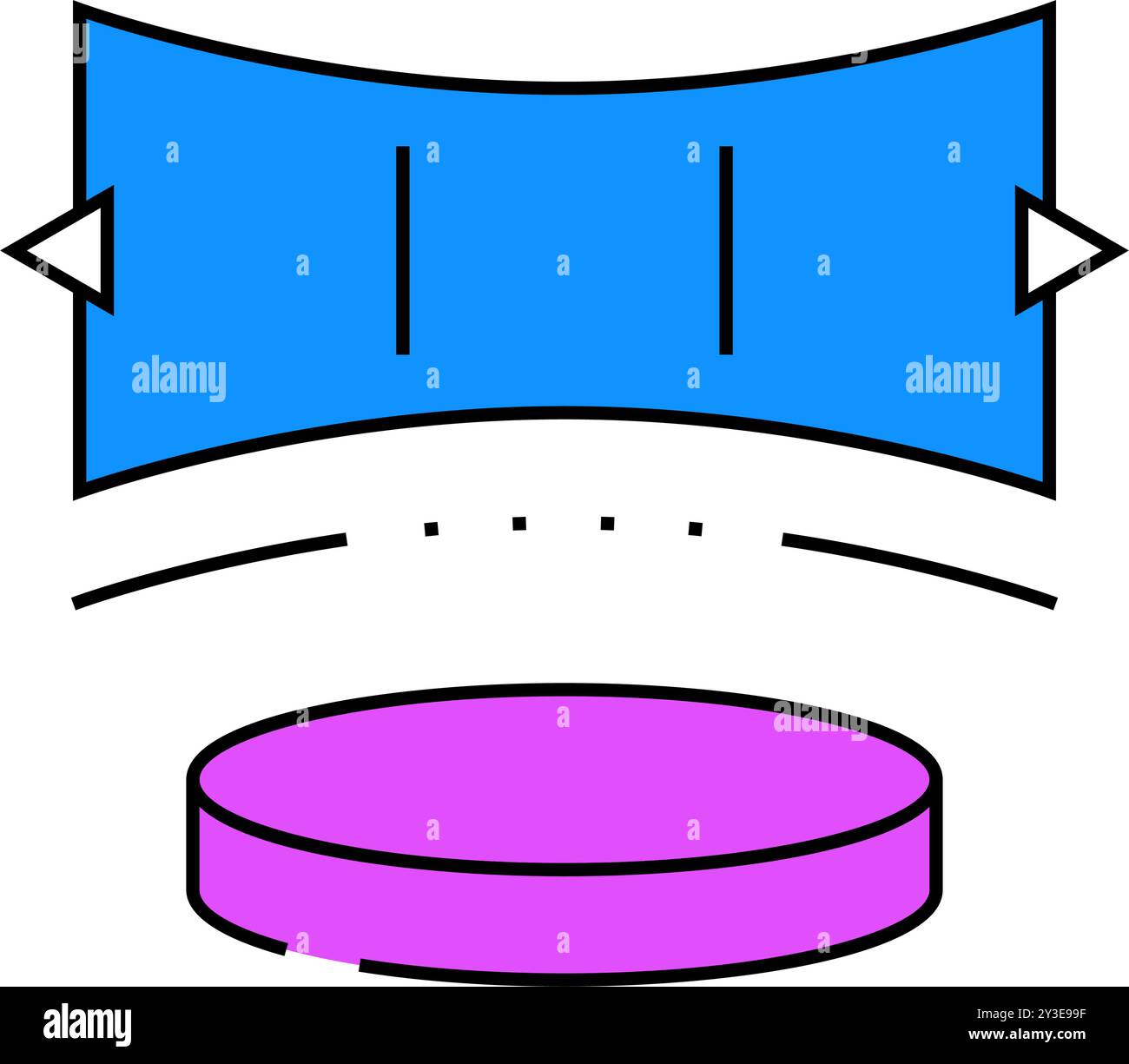 virtual stage icon color illustration Stock Vector Image & Art - Alamy