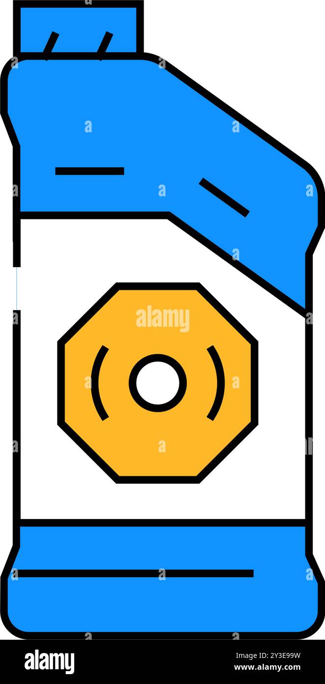 brake fluid car mechanic icon color illustration Stock Vector Image ...