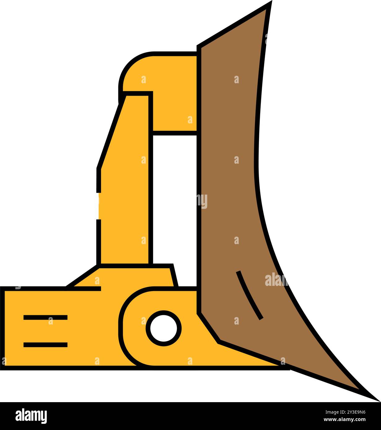 dozer blade construction vehicle icon color illustration Stock Vector ...