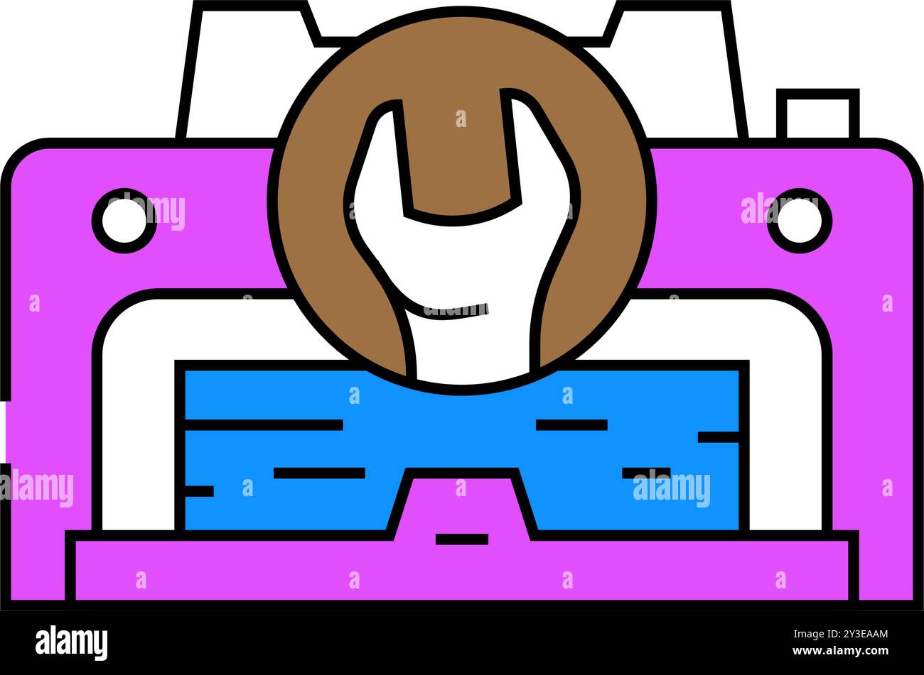 Broken printer Stock Vector Images - Alamy