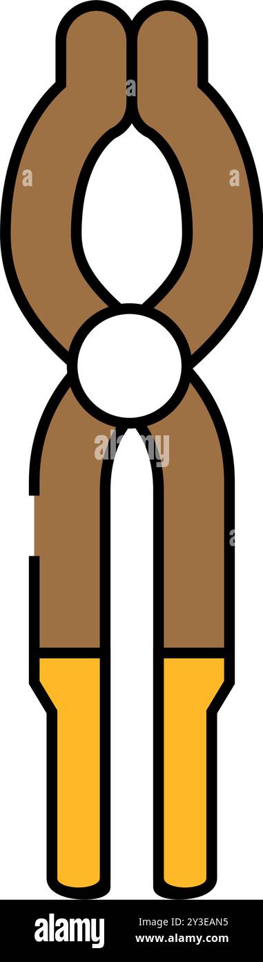 tongs blacksmith metal icon color illustration Stock Vector Image & Art ...