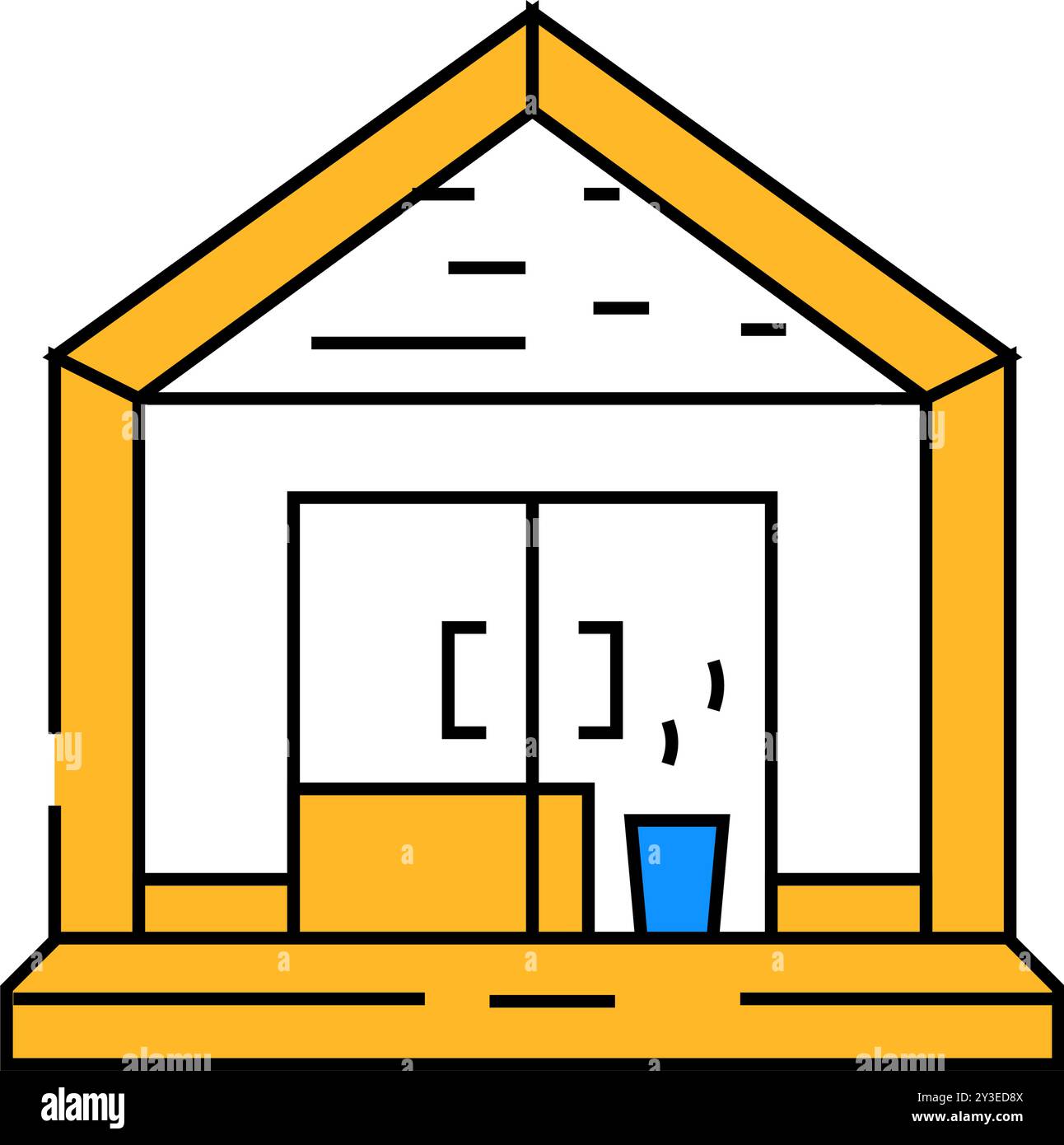 sauna icon color illustration Stock Vector Image & Art - Alamy