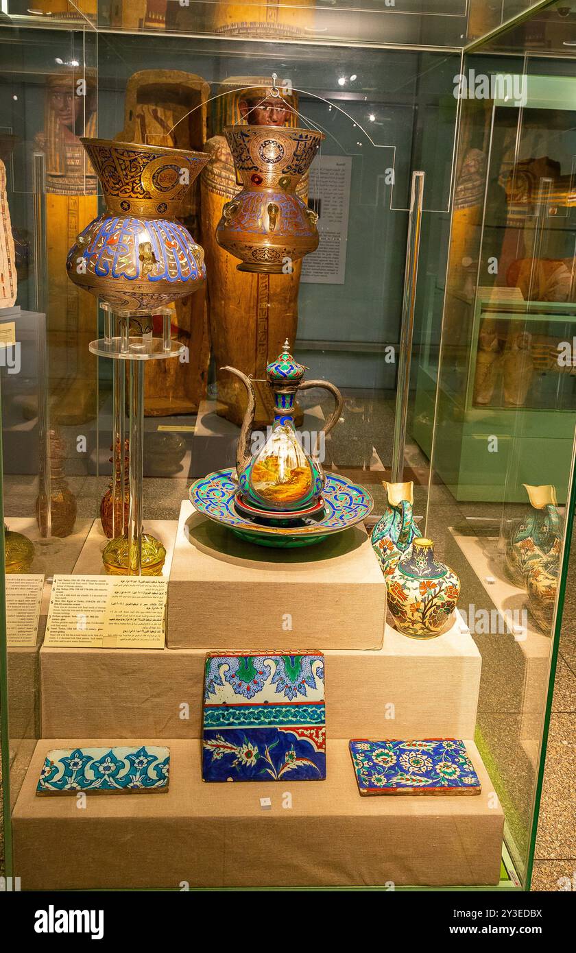 Egypt, Cairo airport, items displayed in the Terminal 2 Museum ...