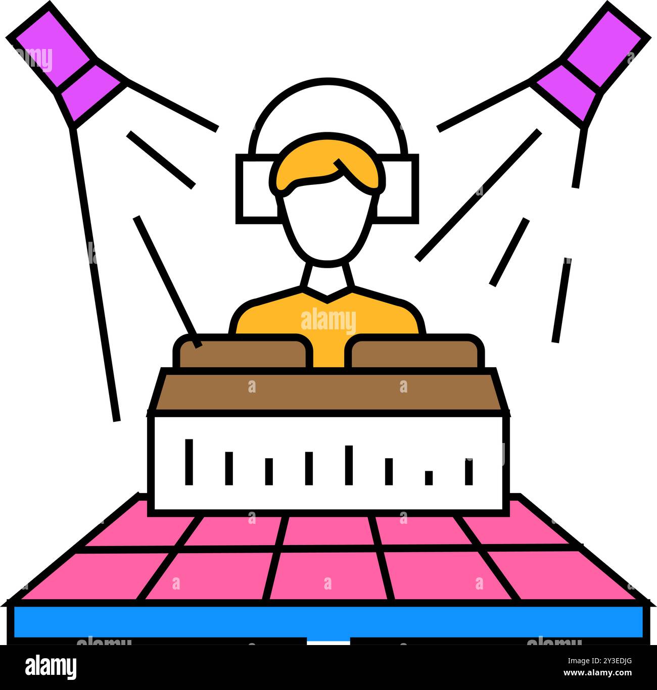 funk disco party icon color illustration Stock Vector Image & Art - Alamy