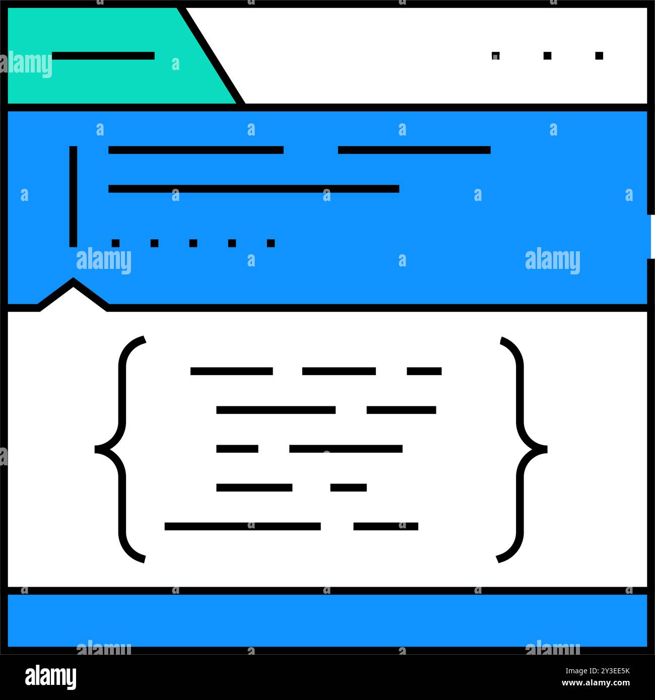 schema markup seo icon color illustration Stock Vector Image & Art - Alamy