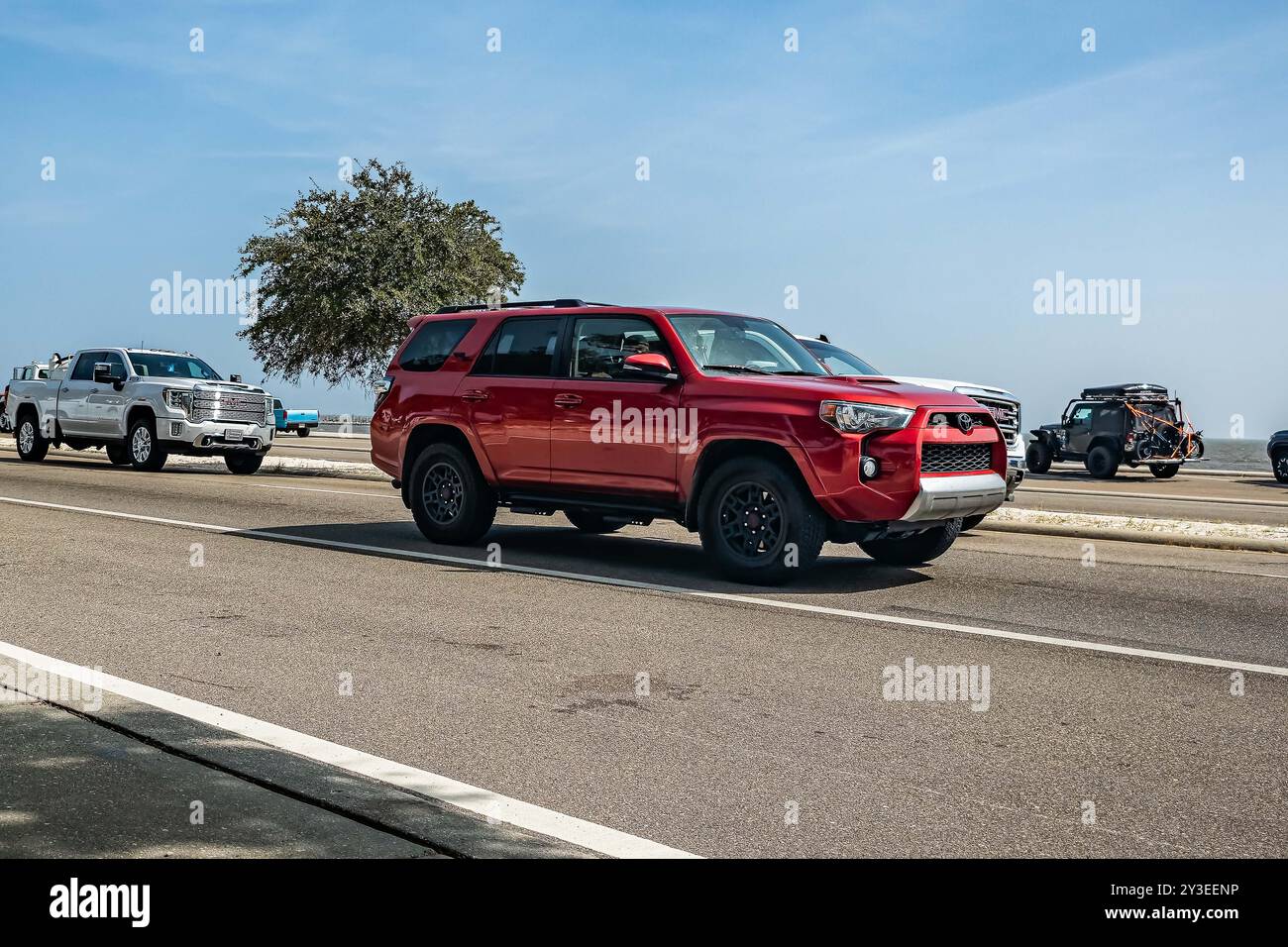Gulfport, MS - October 04, 2023: Wide angle front corner view of a 2024 ...