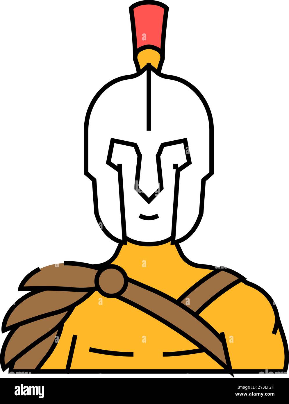 gladiator ancient soldier icon color illustration Stock Vector Image ...