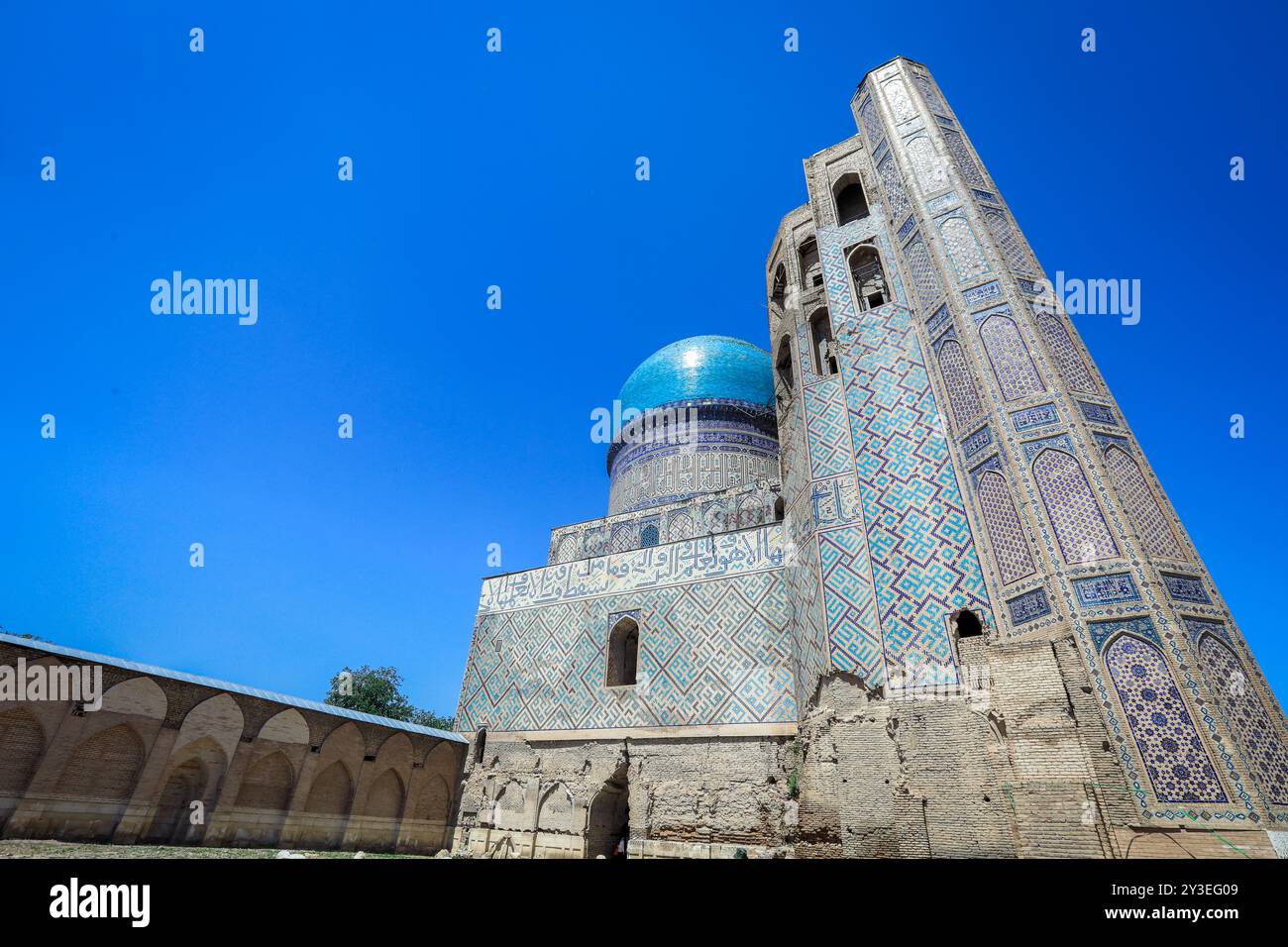 Samarkand, Uzbekistan - May 09, 2019: Blue Sky and Old Roofs of the ...
